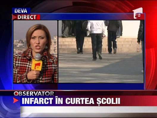 Infarct in curtea scolii | Observator News