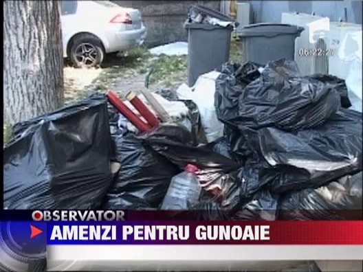 Amenzi usturatoare pentru comerciantii care au lasat gunoaiele pe ...