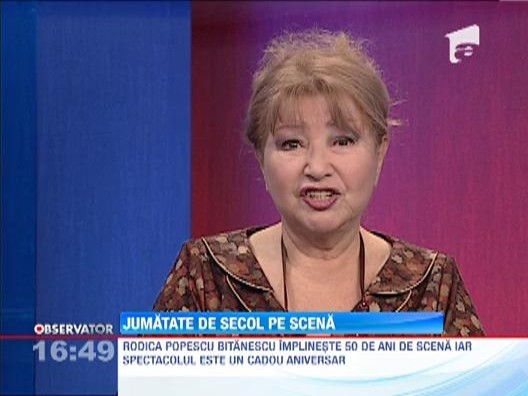 Rodica Popescu Bitanescu, 50 de ani pe scena! Spectacol aniversar la ...