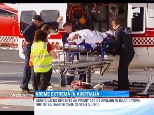 Patru orase din Australia, distruse de doua tornade. Vantul a batut cu ...
