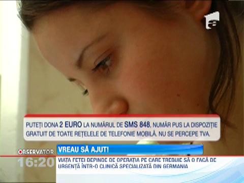 Alina are nevoie de 50.000 de euro pentru o operatie urgenta la inima ...