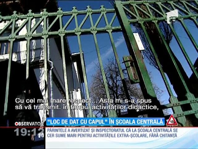 "Loc de dat cu capul" în Şcoala Centrală din Capitală | Observator News