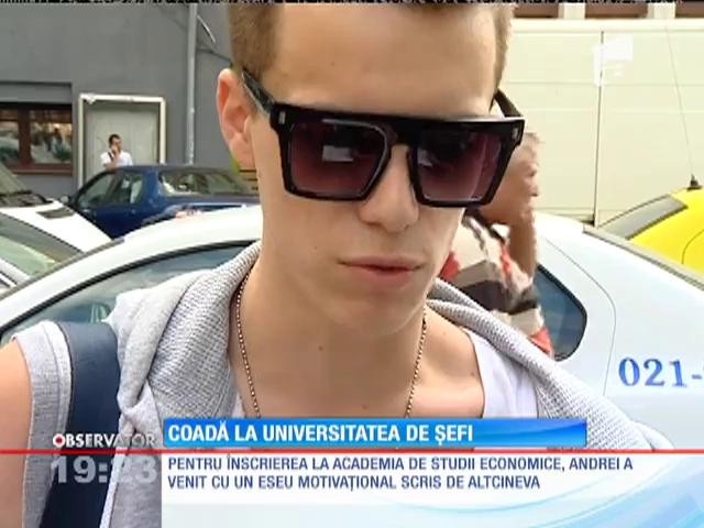 În premieră, ADMITEREA la ASE se face şi pe bază de eseu motivaţional ...