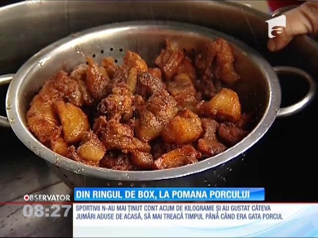 Frații Simion, din ringul de box, la pomana porcului | Observatornews.ro