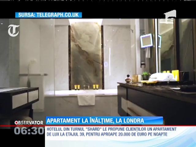 Turnul Shard din Londra adăposteşte un hotel cu o ofertă unică ...