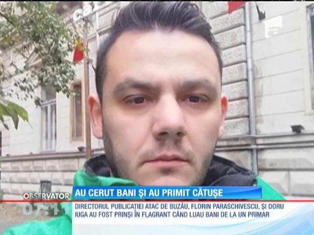 Directorul ziarului Atac de Buzău, Florin Paraschivescu şi Doru Iuga ...