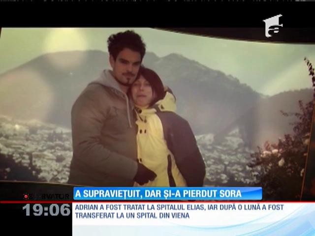 Adrian Albu a supravieţuit iadului din Colectiv, nu și sora lui ...