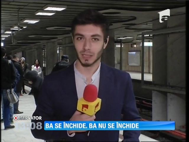 Reprezentanţii Metrorex au anunţat că staţia de metrou Piaţa Victoriei ...