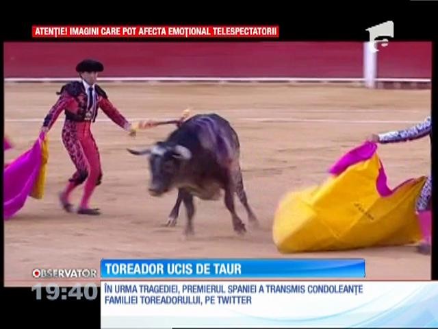 Imagini șocante! Toreador ucis de taur | Observatornews.ro