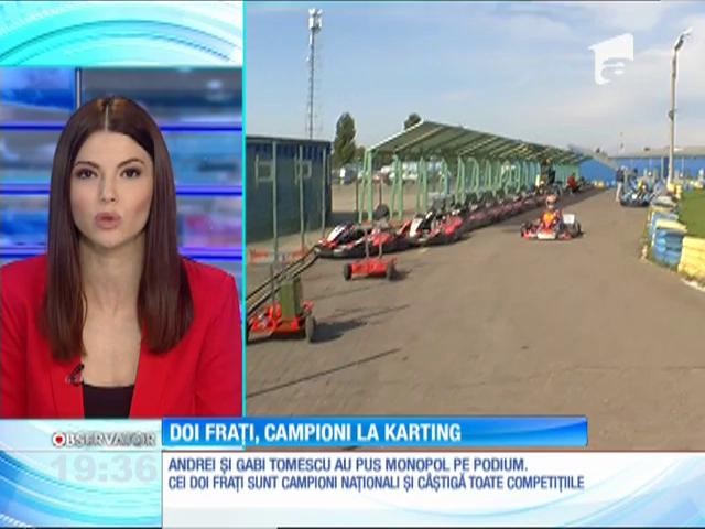 Andrei şi Gabi Tomescu, doi fraţi campioni la karting | Observatornews.ro