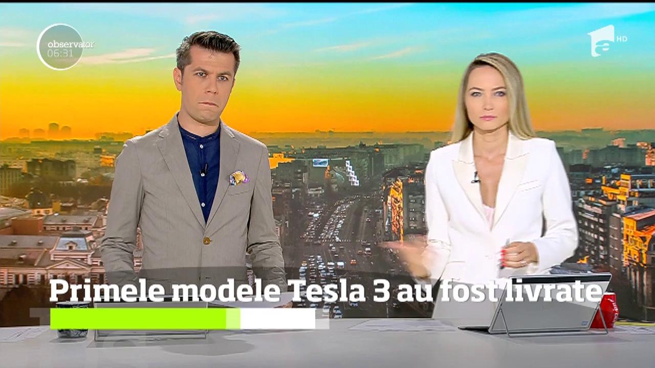 Noul model Tesla 3 a fost livrat primilor clienţi!