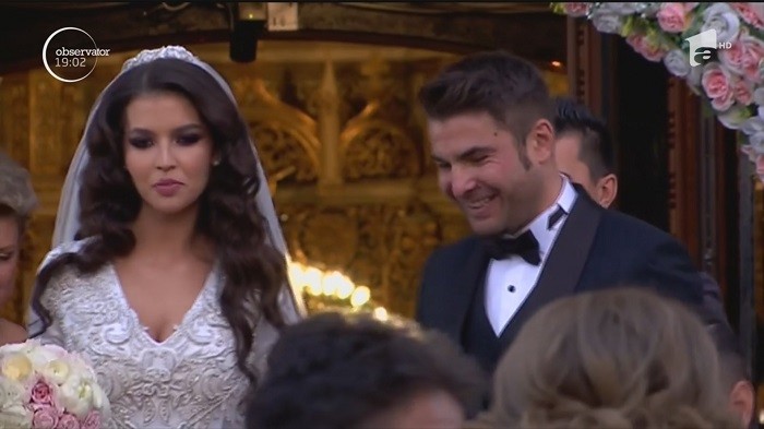 Imagini spectaculoase de la nunta lui Adrian Mutu. Mireasa a strălucit ...