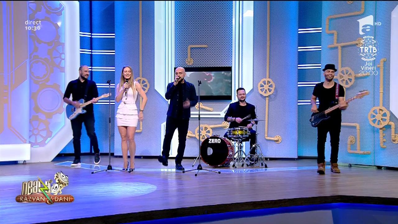 Trupa Zero și Evelyn cântă, la Neatza, melodia "Iarnă asta ne-am ...