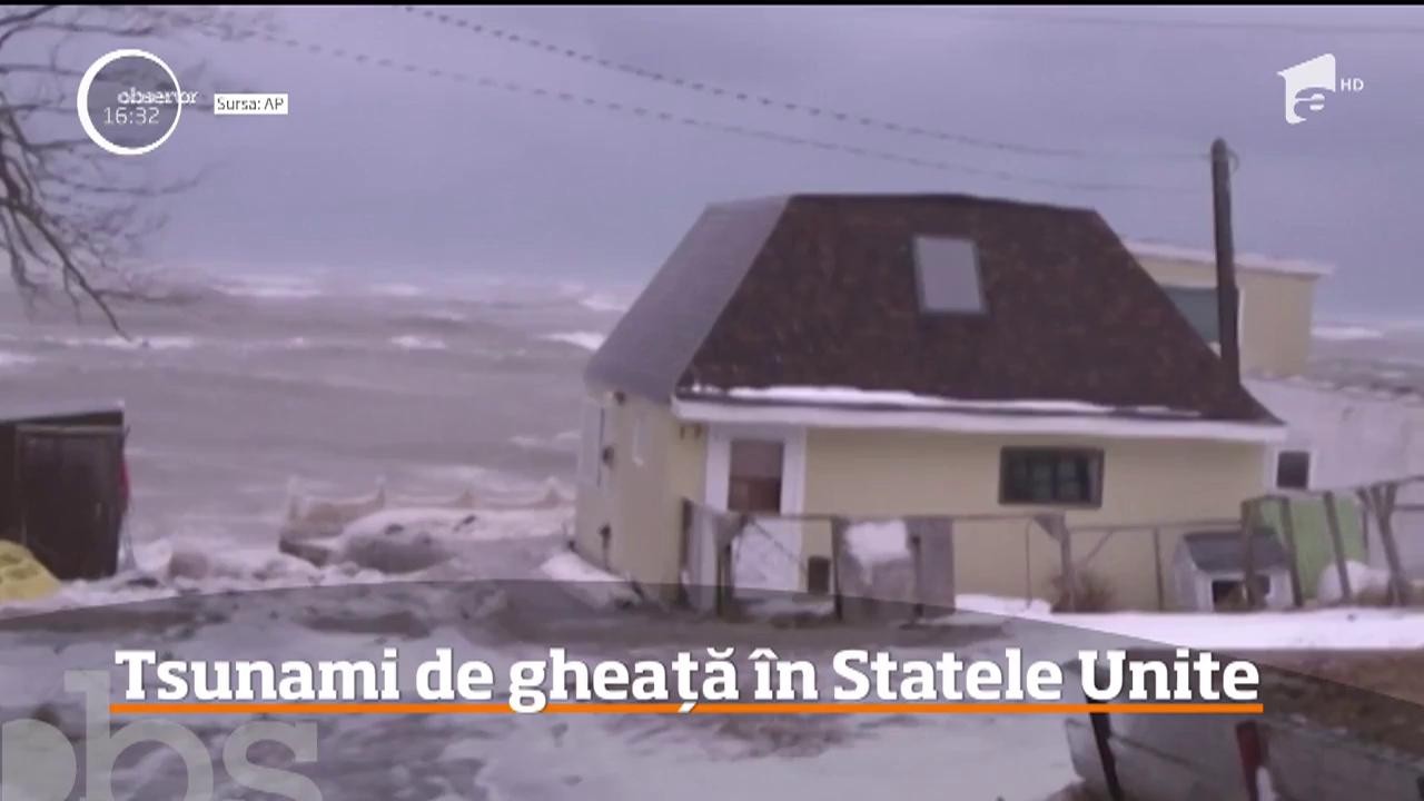 Fenomen spectaculos la graniţa Statelor Unite cu Canada. O furtuna ...