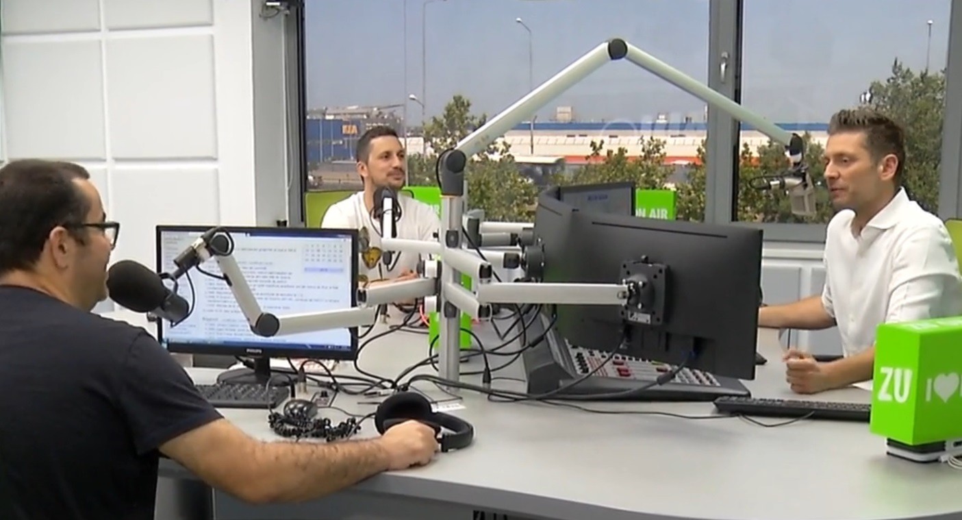 Valentin Butnaru la butoane cu Flick și Popescu, la Radio Zu