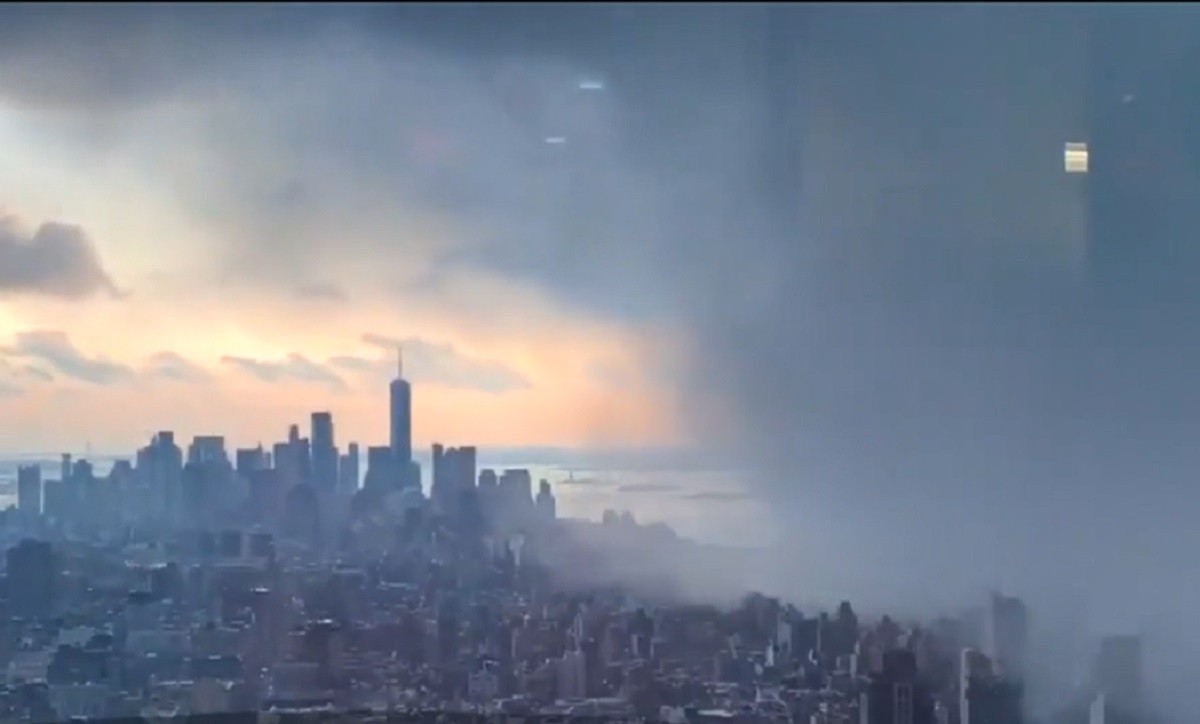 Imagini spectaculoase surprinse la New York