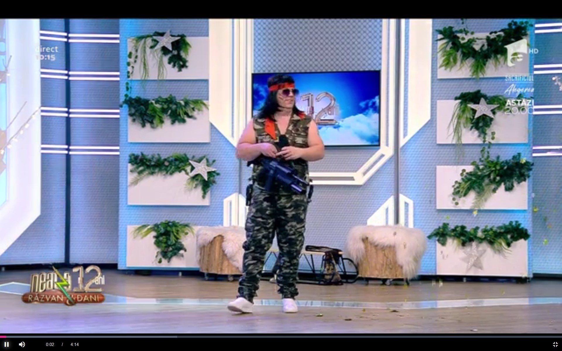 Rambo de România dă cu bombe în platoul de la Neatza cu Răzvan și Dani ...