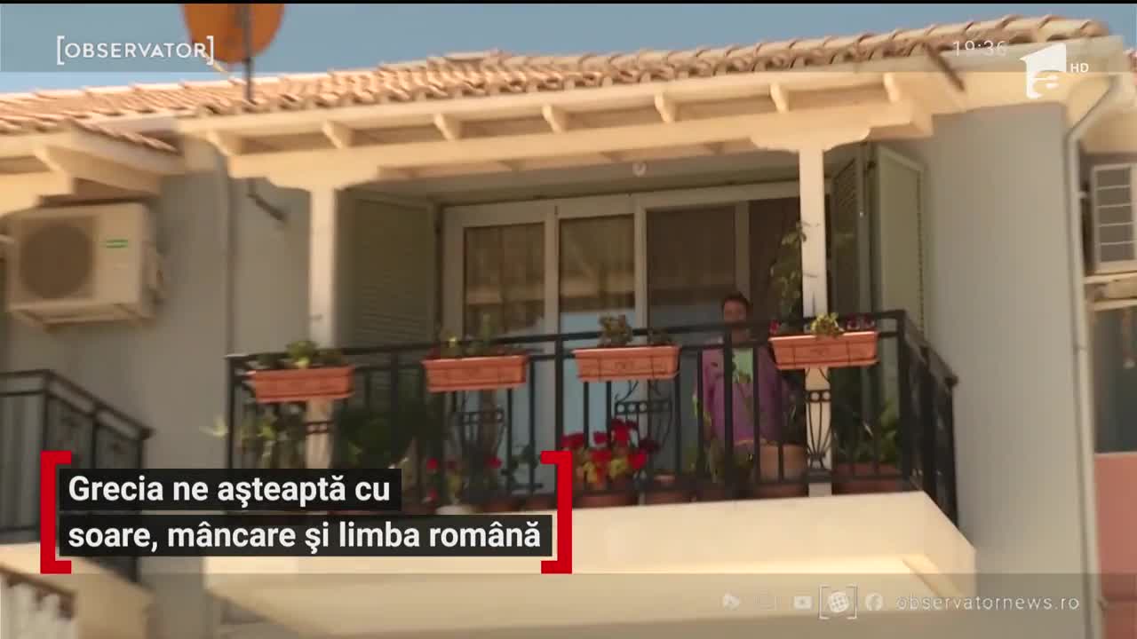 Grecia ne așteaptă cu soare, mâncare și limba română | Video | Antena 1
