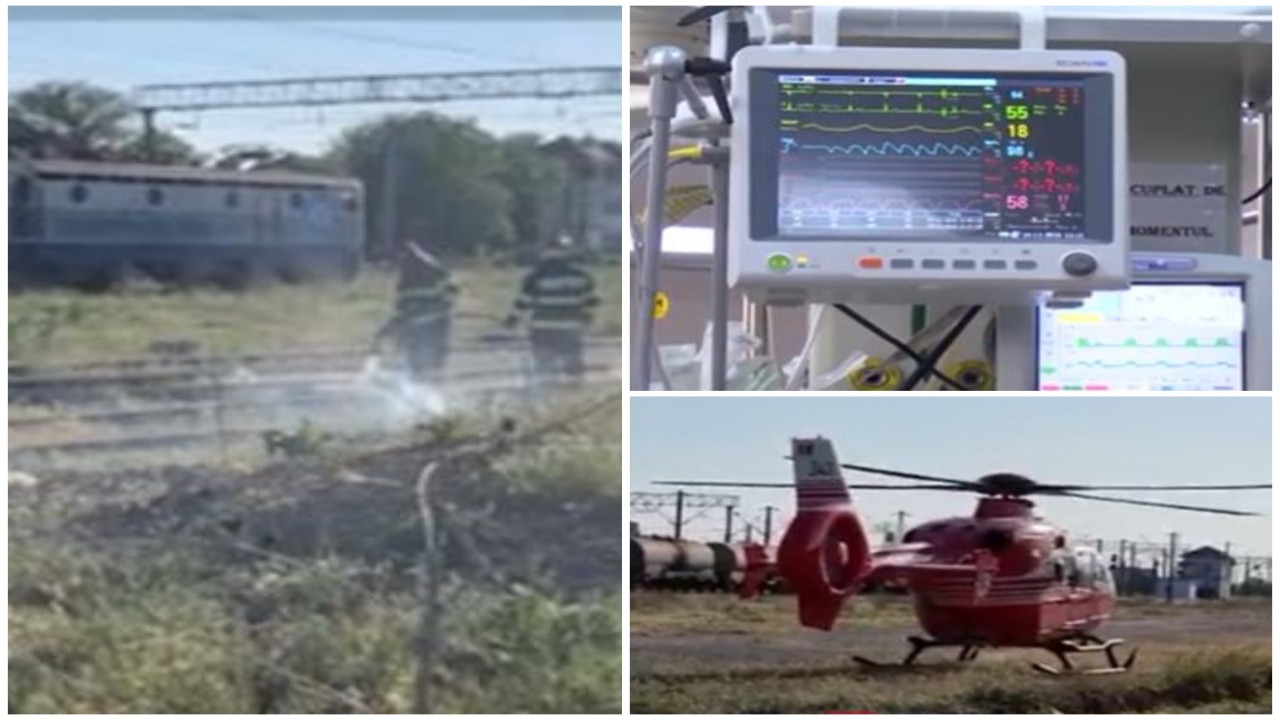 Un copil de 12 ani, electrocutat după ce s-a urcat pe vagonul unui tren în gara Feteşti. Are ...