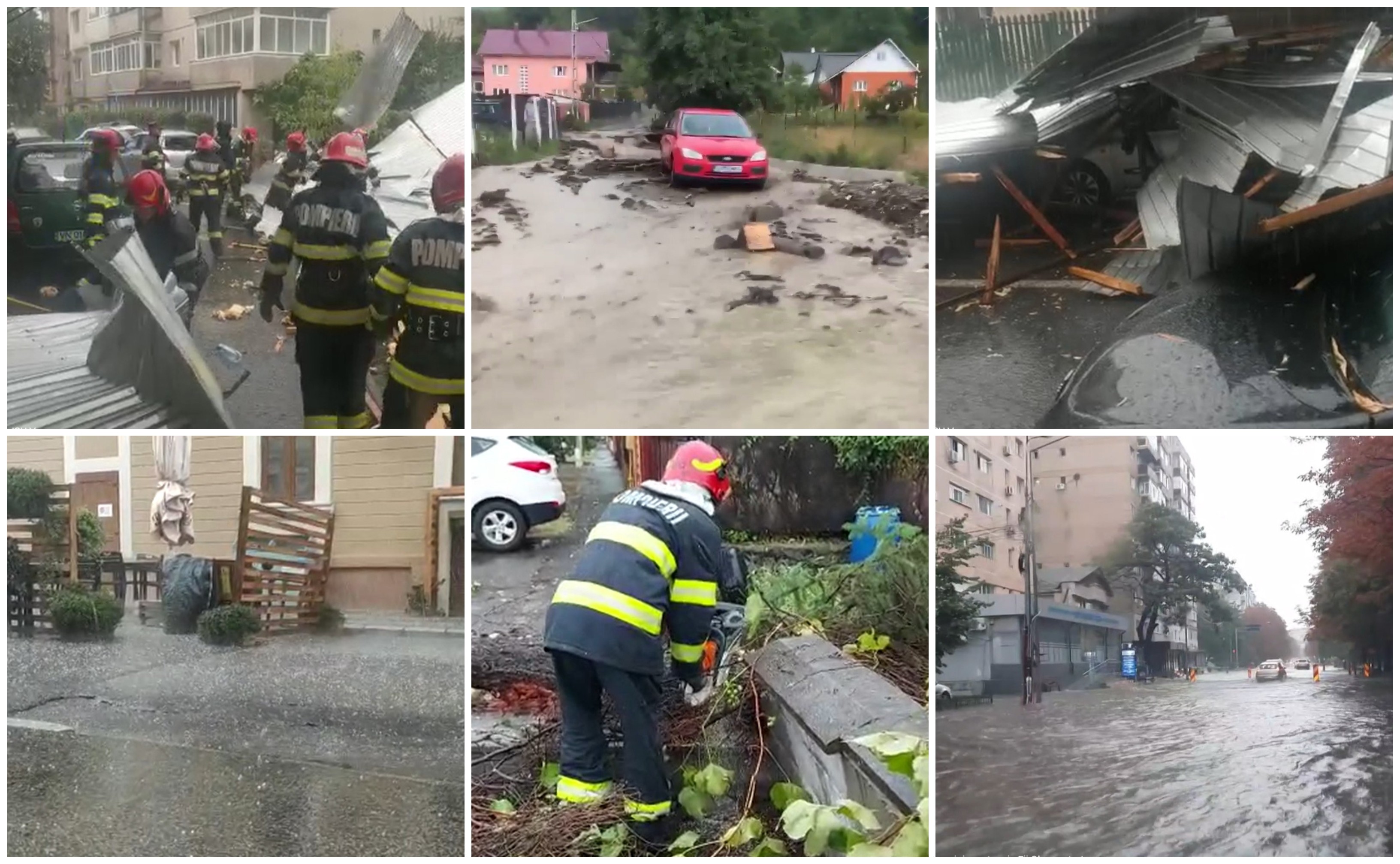 Imaginile dezastrului lăsate în urmă de furtunile care au lovit România ...