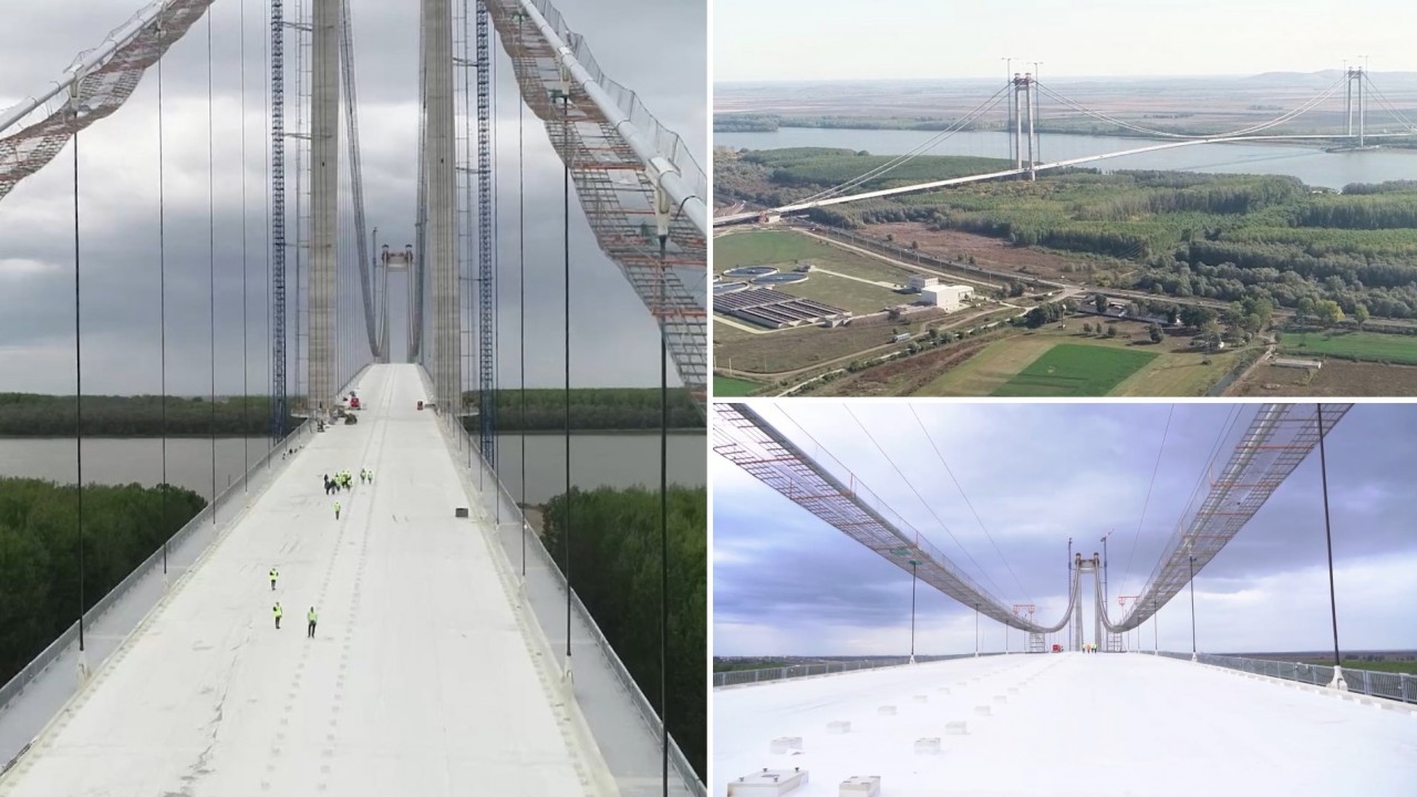 Când vor circula primele mașini mici pe Podul de la Brăila, supranumit ...