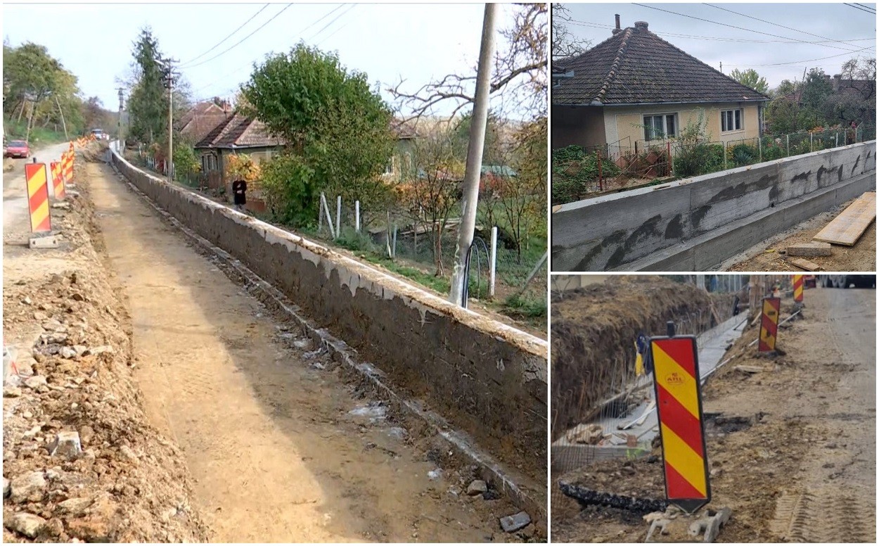 Sătenii din Hodod, izolați în propriile curți. Un zid de beton ridicat ...