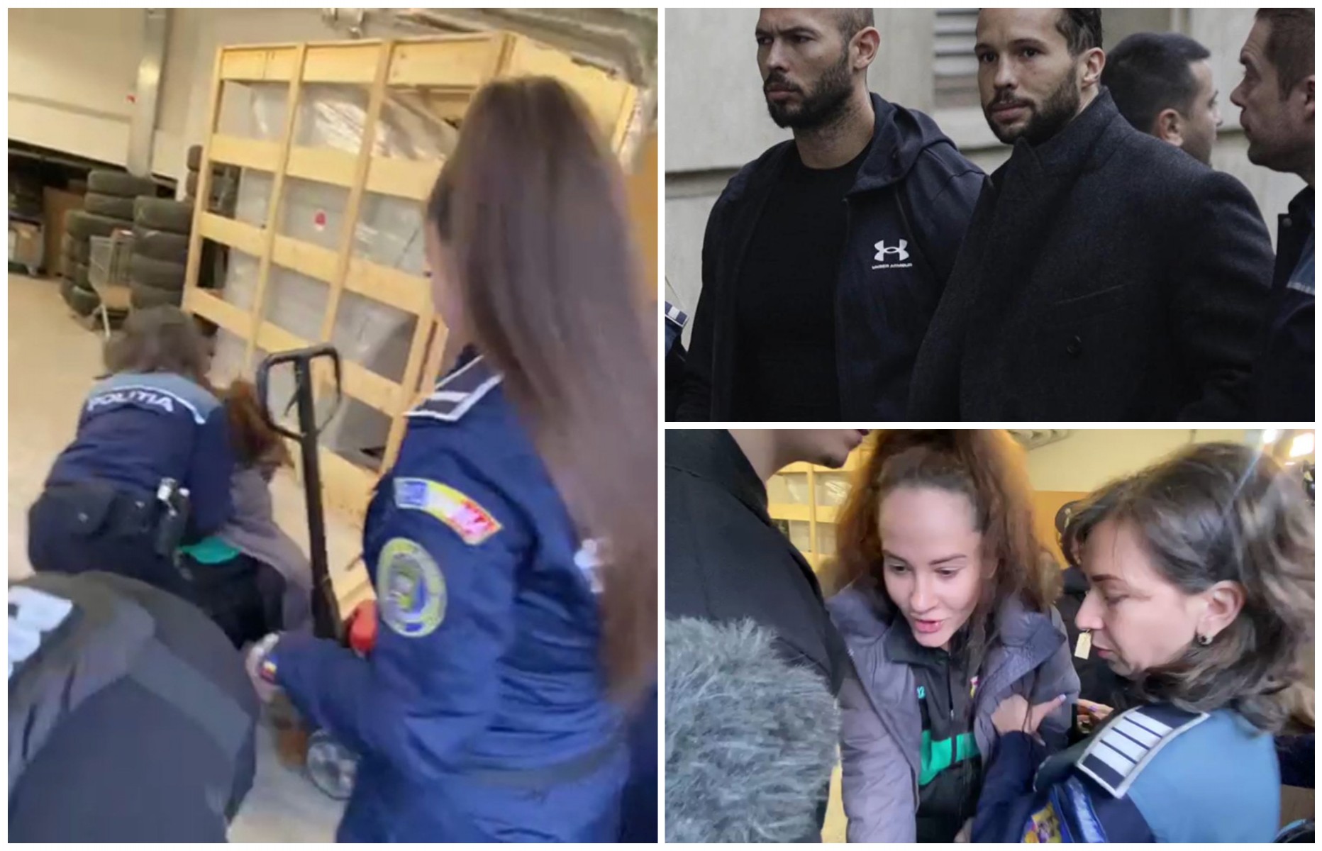 "Îngerul" fraţilor Tate a căzut pe jos cu tot cu poliţistă, la sediul ...