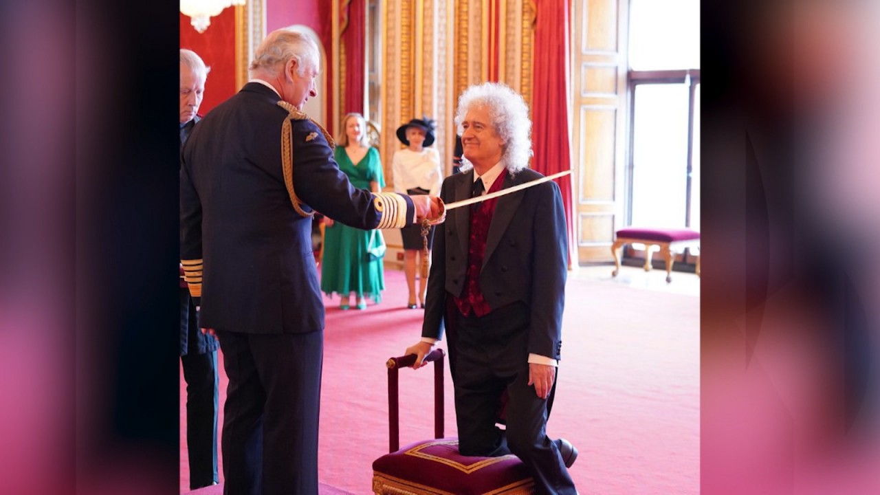 Brian May, legendarul chitarist al trupei Queen a primit titlul de ...
