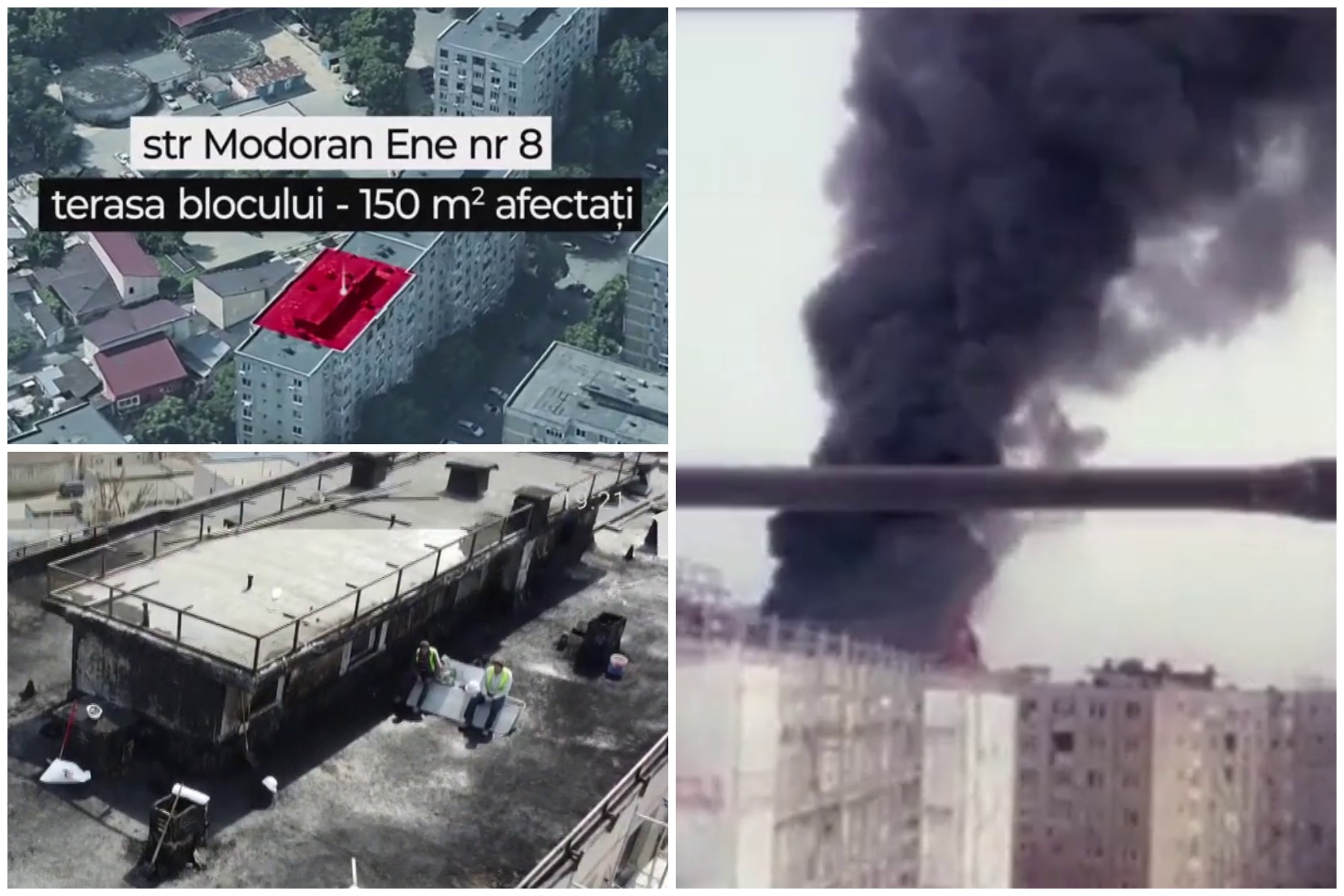 Cauza incendiului din Rahova, unde un bloc în reabilitare a ars ca o torţă. Locatarii au teoria ...