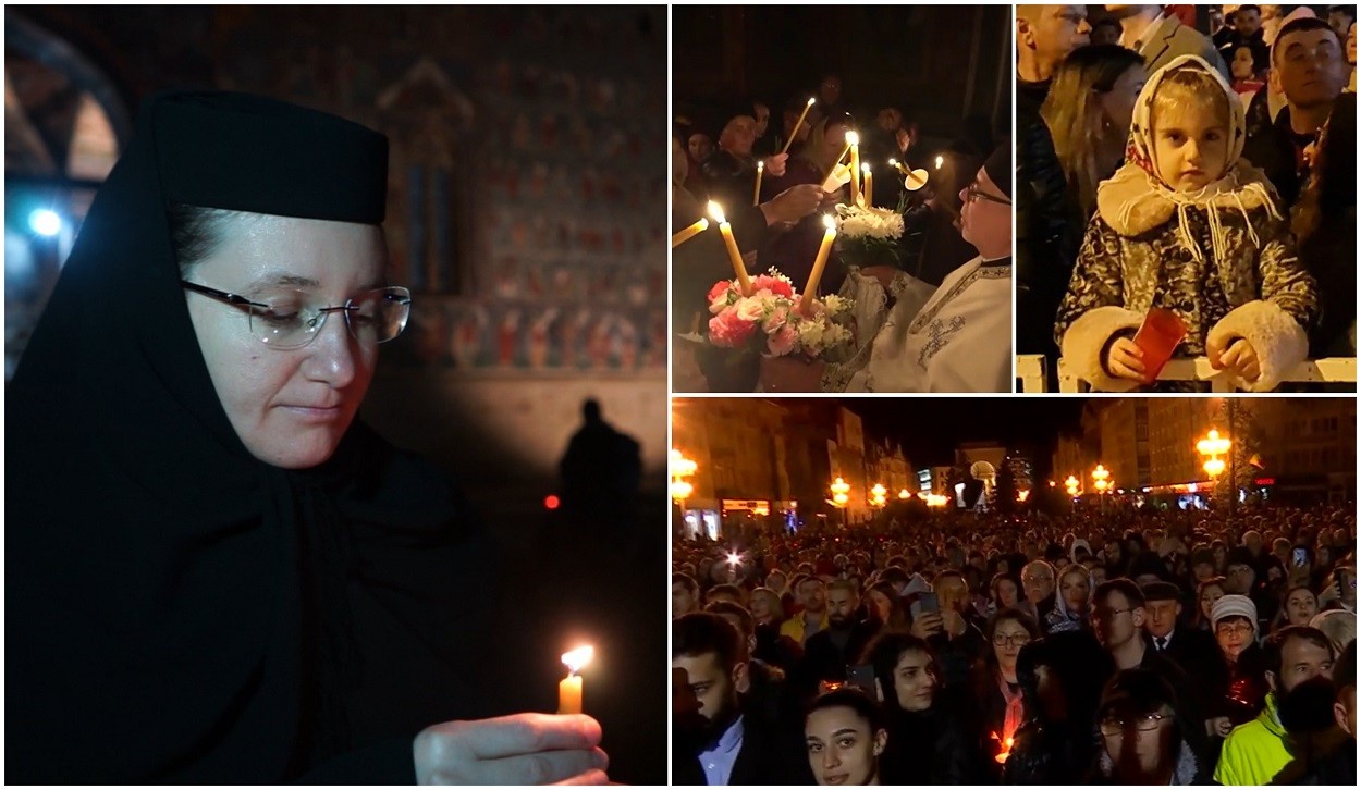 Bisericile din țară, neîncăpătoare în noaptea de Înviere. Hristos a ...