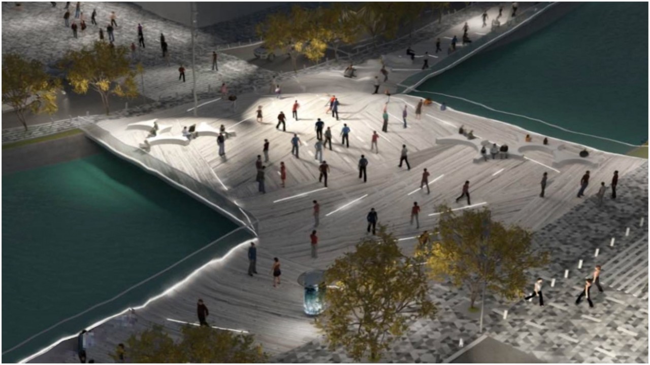 Podul Calicilor, care leagă Centrul Istoric de zona Palatului de ...