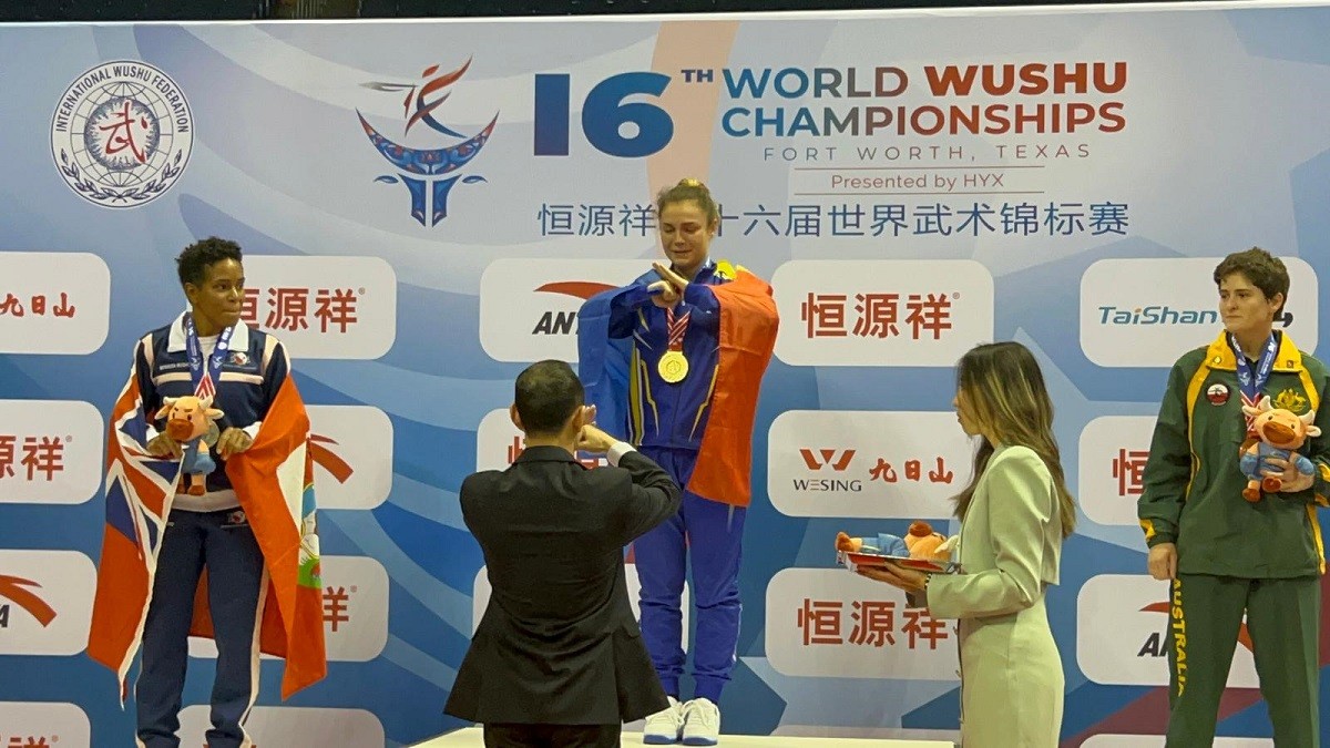 Românca Andreea Cebuc a scris istorie la Campionatul Mondial de wushu ...