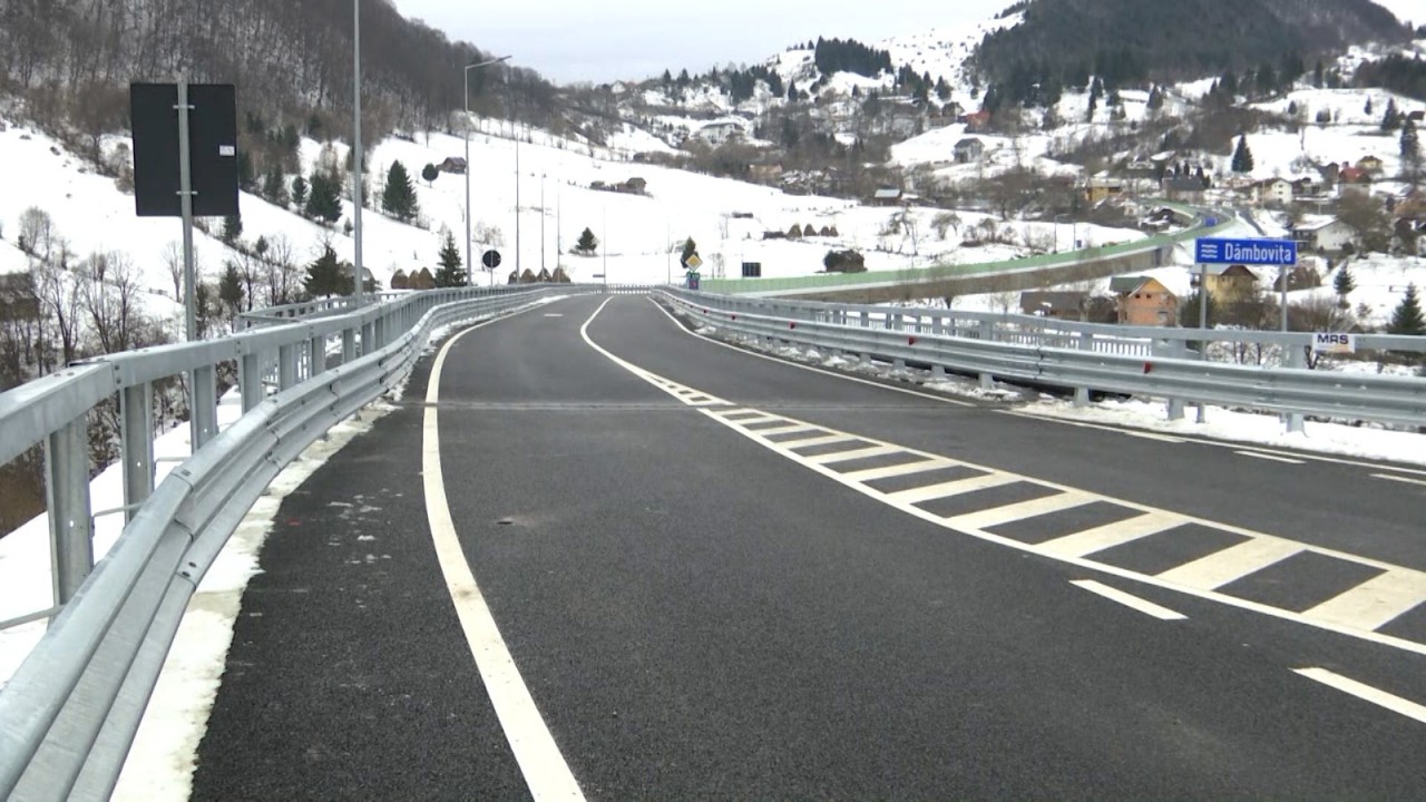 Cel mai lung pod în arc din România, întins pe un decor de poveste, a fost deschis circulaţiei ...