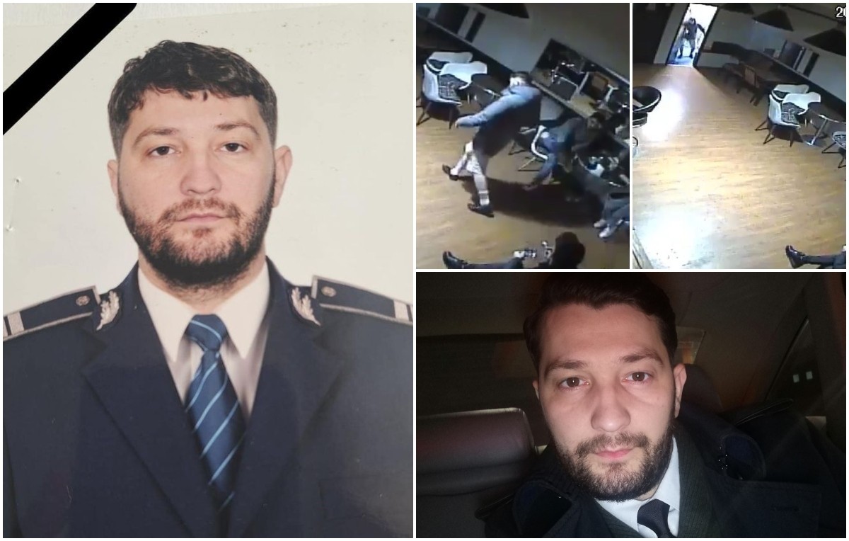 Momentul când un şef de post dintr-o comună din Mehedinţi cade ca ...