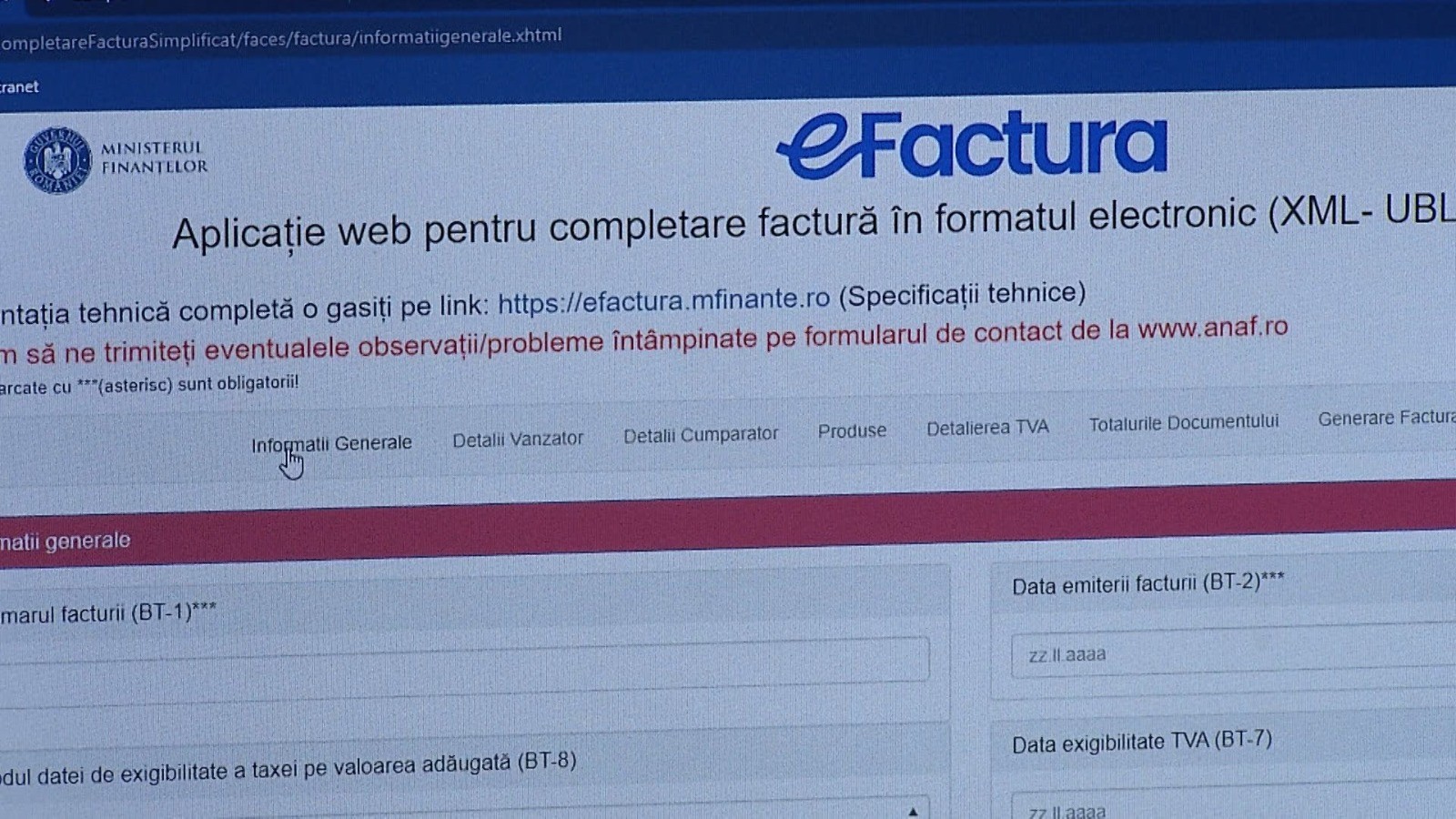 E-factura simplificată, disponibilă de astăzi. Noul modul poate fi folosit de companiile mici ...