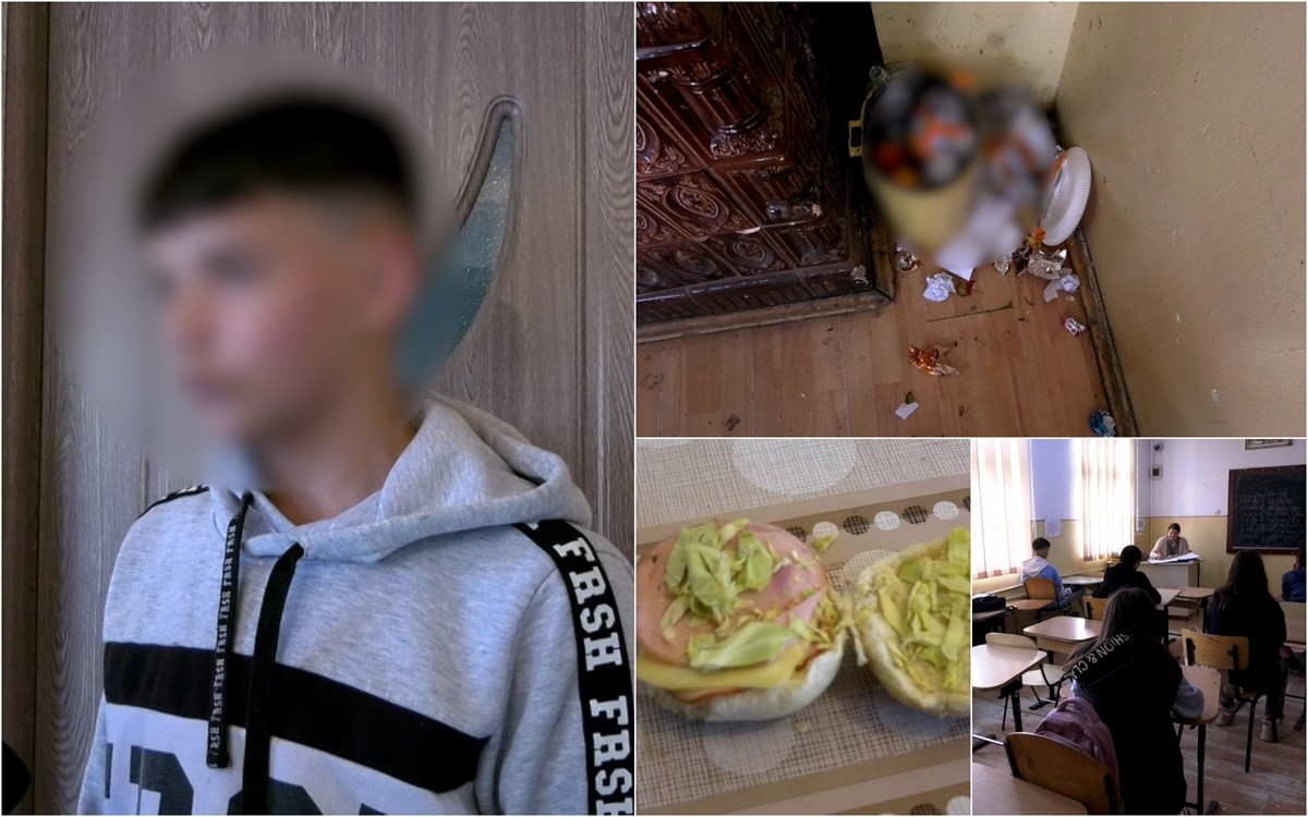 "Plin de muşte, varza stricată, mirosea". Un elev ajuns la spital, după ...