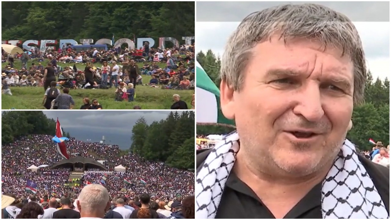 Pelerinajul de la Şumuleu-Ciuc. Unii credincioşi au venit pe jos tocmai ...