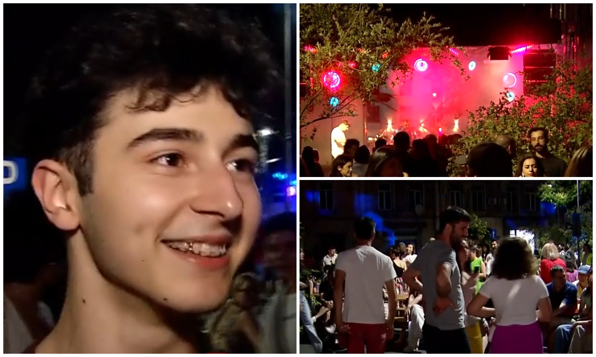 Strada din Bucureşti care s-a transformat, noaptea, în ring de dans ...