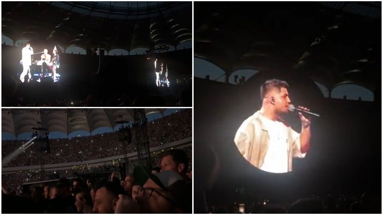 Cântăreţul de manele Babasha, invitat de Coldplay pe scenă. O parte din ...