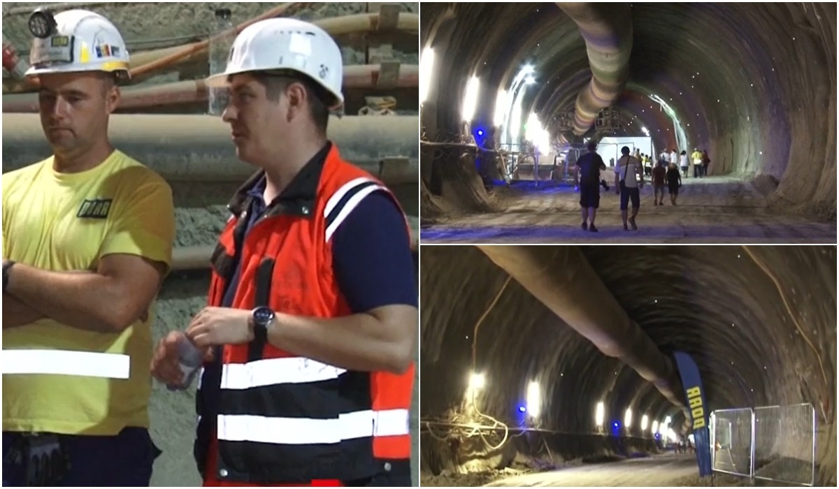Cum arată tunelurile "Alina" şi "Daniela", care vor străbate Carpaţii. Şantierele autostrăzii şi ...