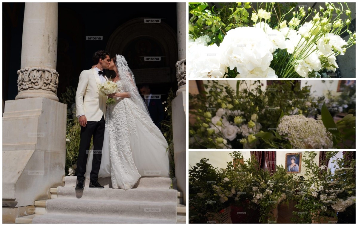 Decor de poveste la nunta lui Ianis şi Elena Hagi. De unde sunt aduse ...