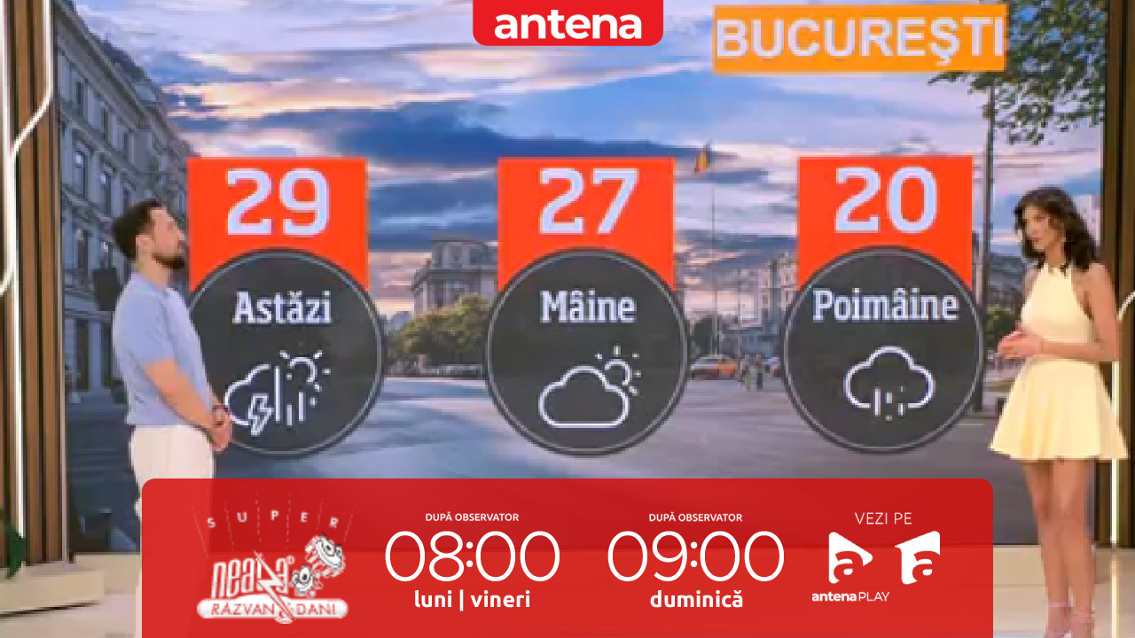 Super Neatza, 27 mai 2025. Prognoza meteo cu Ramona Olaru: Vreme rece, cu maxime care nu vor ...