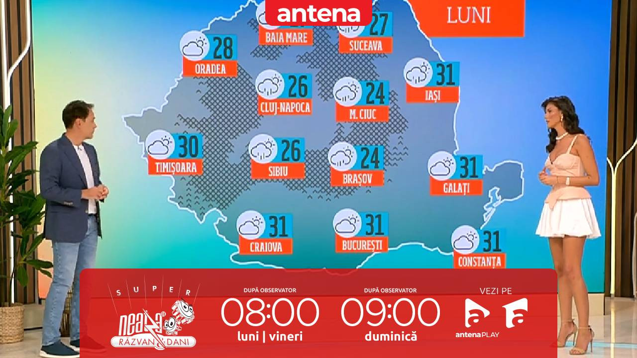 Super Neatza, 2 septembrie 2025. Prognoza meteo cu Ramona Olaru: Temperaturi deosebit de ...