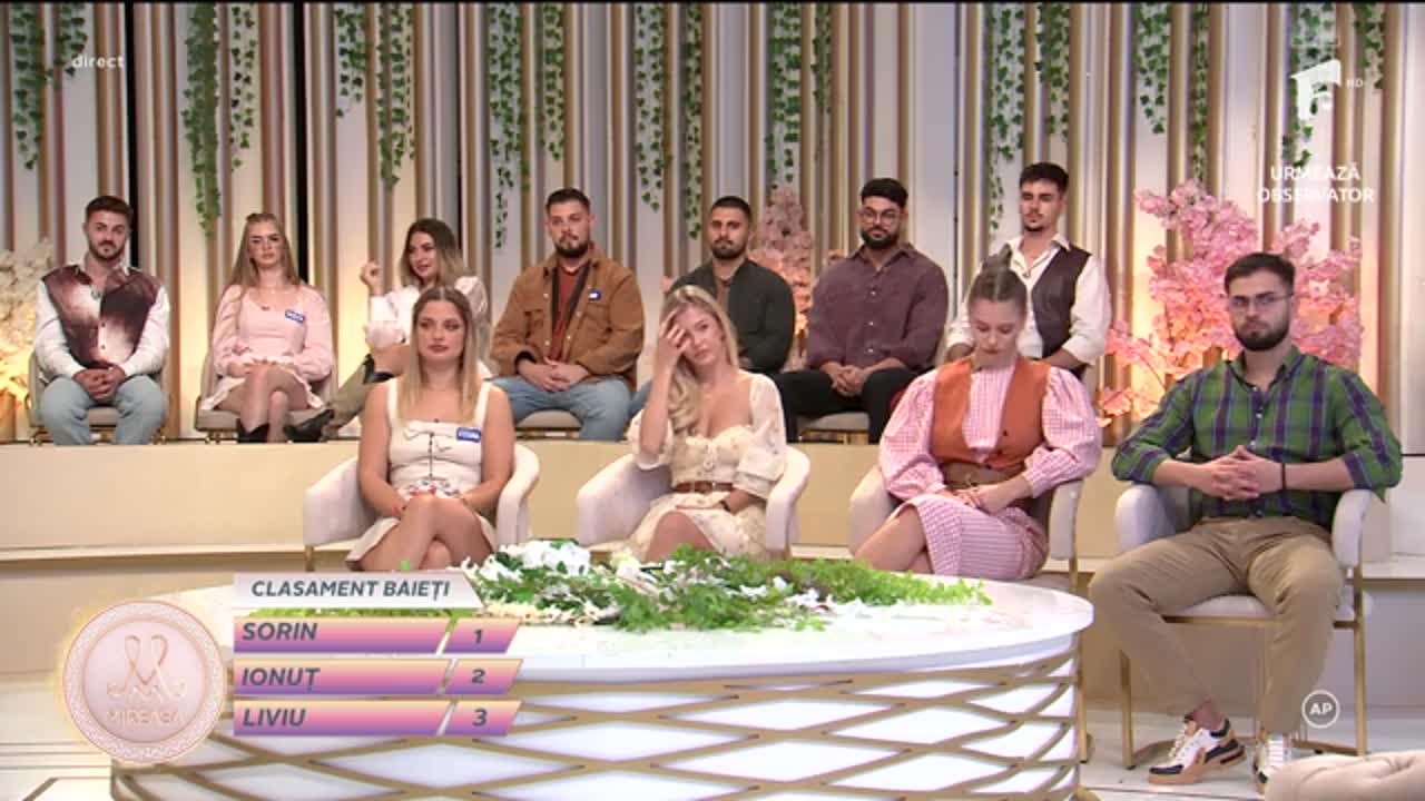 Mireasa sezonul 12, 10 octombrie 2025. Topul publicului! Cine a intrat în cursa de eliminare ...