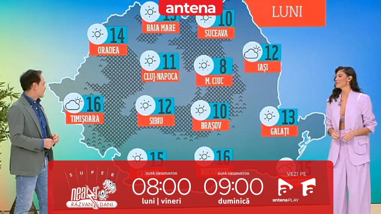 Super Neatza, 20 octombrie 2025. Prognoza meteo cu Ramona Olaru: Vreme plăcută, cu temperaturi ...