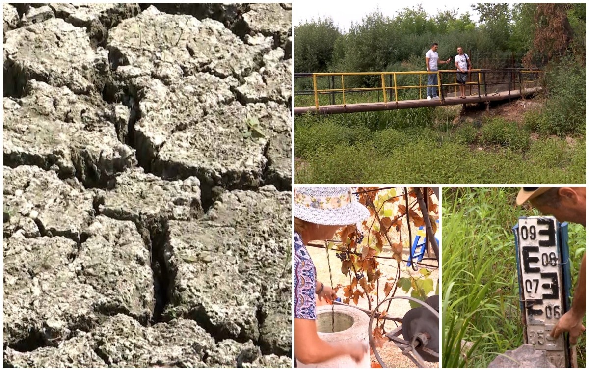 Două râuri au secat, iar oamenii nu mai au ape în fântâni. "Făceam baie ...