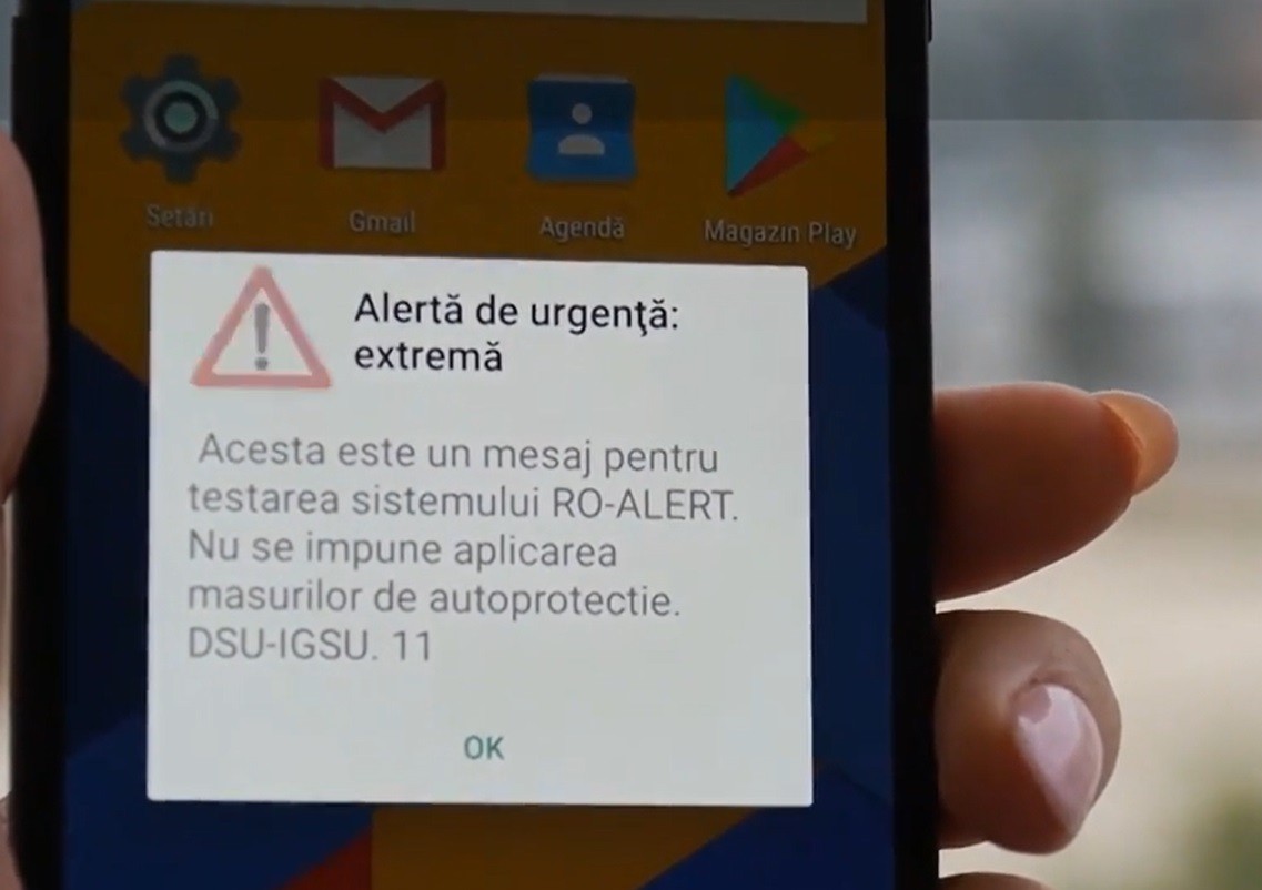 Noi mesaje RO-Alert, cu sunete diferite în funcţie de gravitatea ...