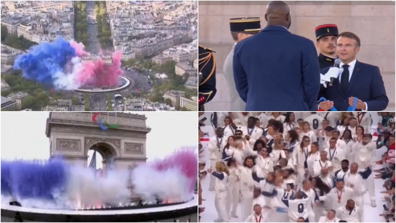 JO 2024. Ceremonie grandioasă pe Champs-Élysée pentru campionii de la ...