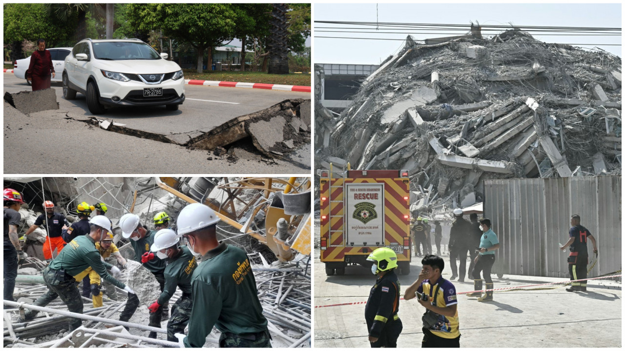 Clipe de groază după cutremurul din Myanmar: clădiri distruse şi ...