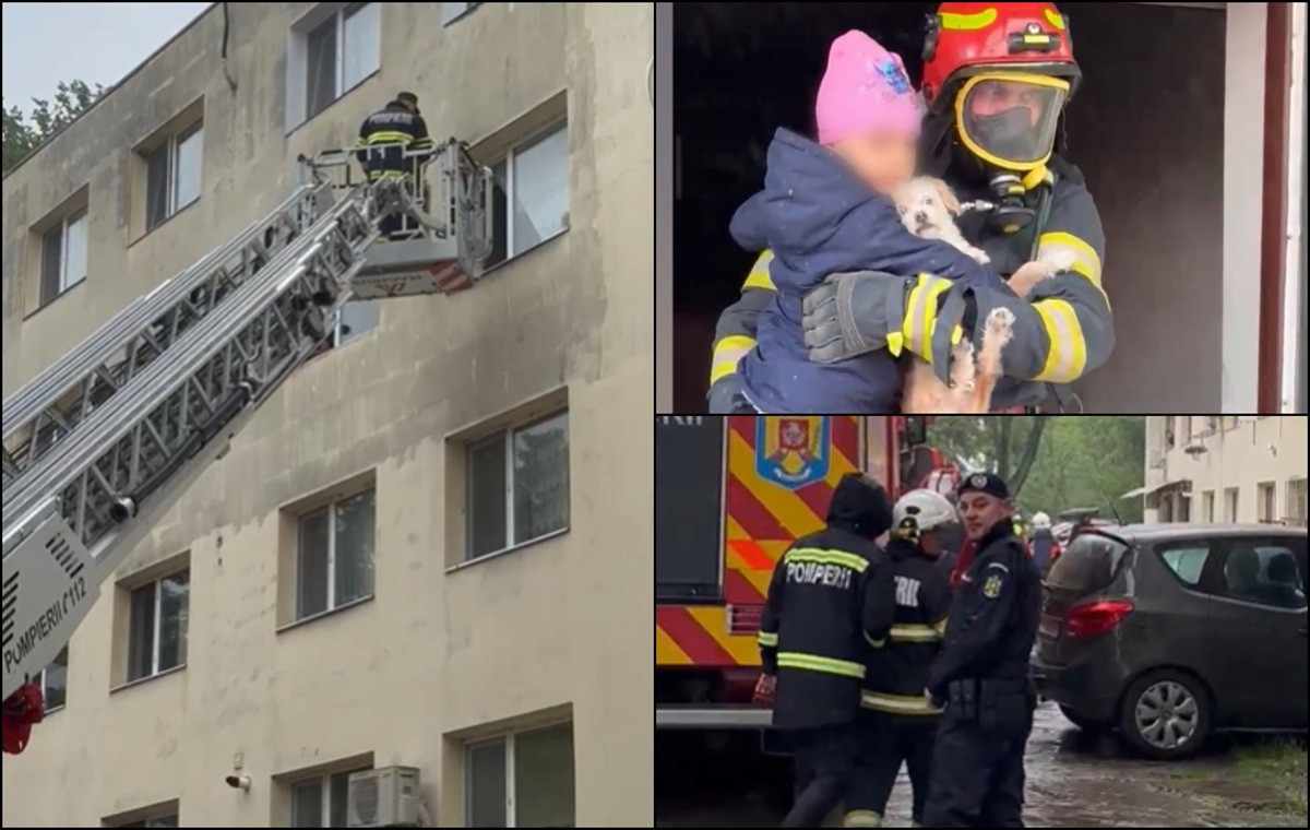 Incendiu într-un bloc din Ploiești. Locatarii, evacuați cu autoscara de ...